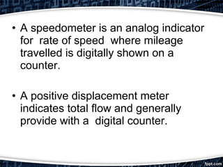 DIGITAL AND ANALOG INDICATORS | PPT