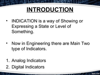 DIGITAL AND ANALOG INDICATORS | PPT