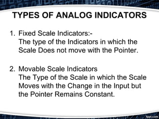 DIGITAL AND ANALOG INDICATORS | PPT