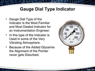DIGITAL AND ANALOG INDICATORS | PPT
