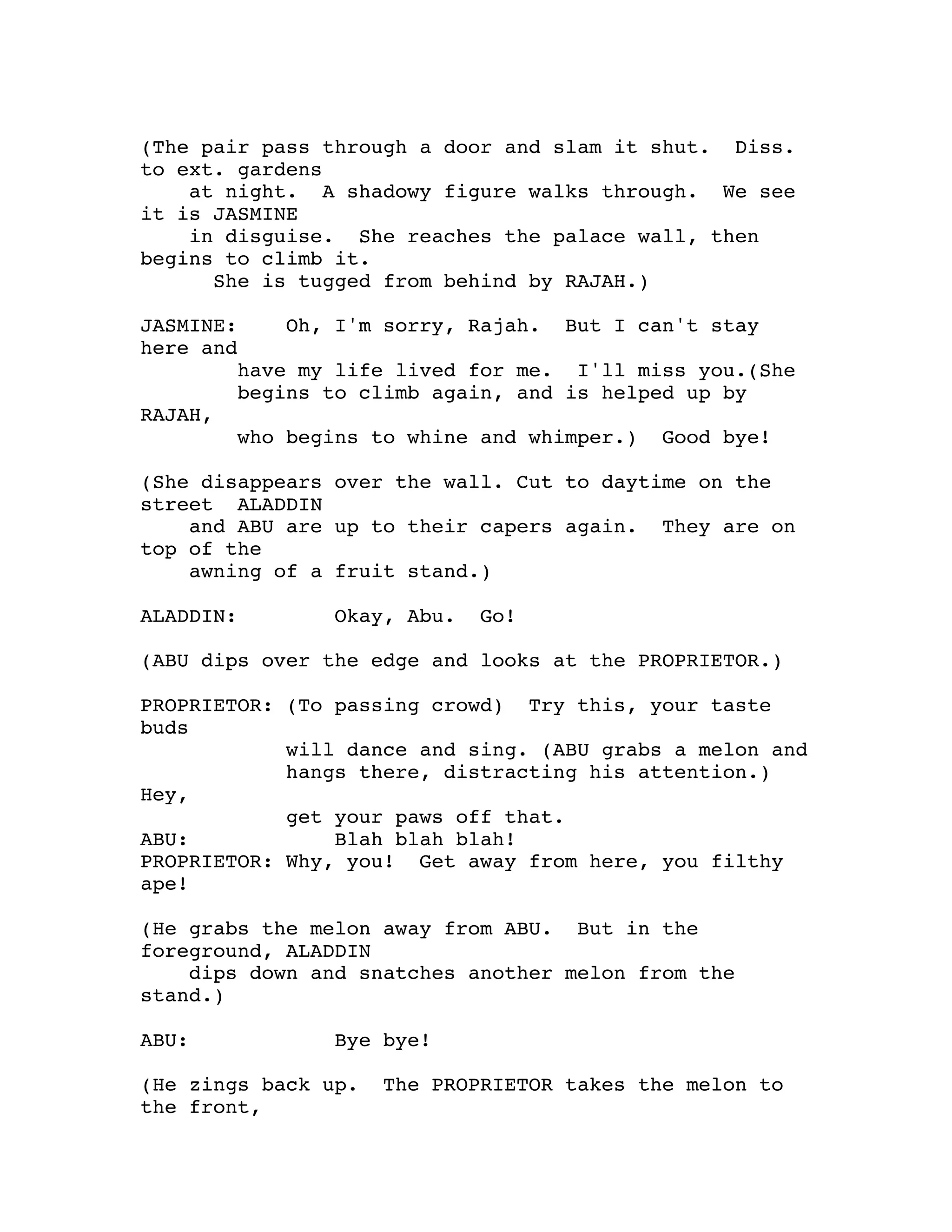 Aladdin script | PDF