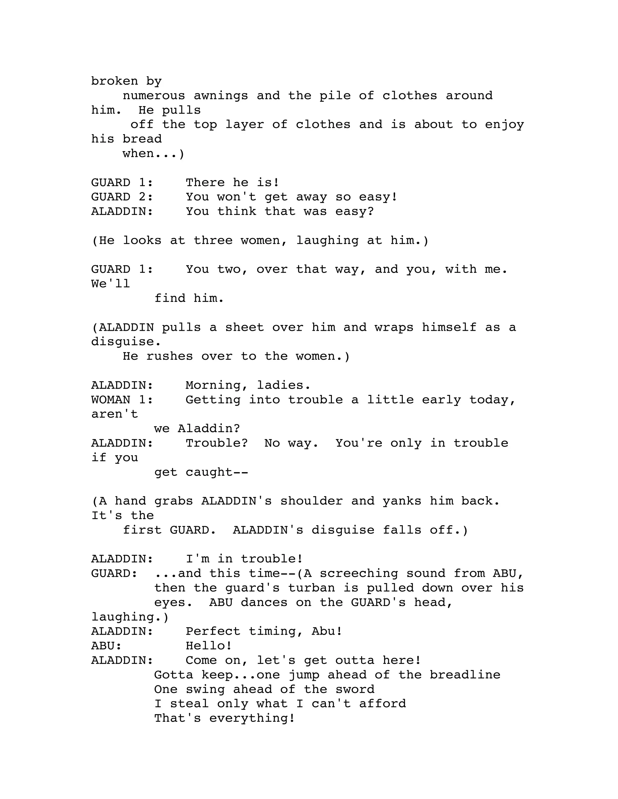 Aladdin script | PDF
