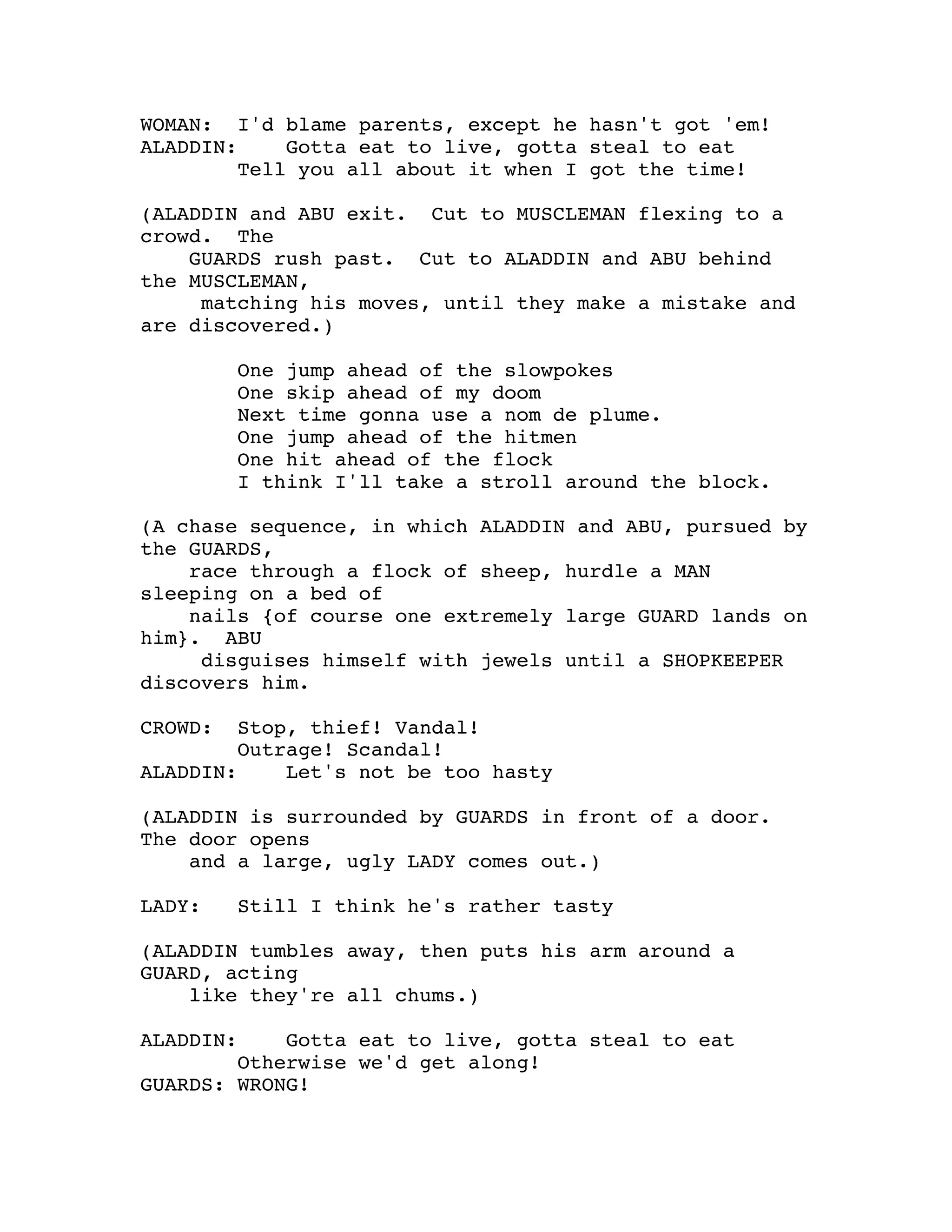 Aladdin script | PDF