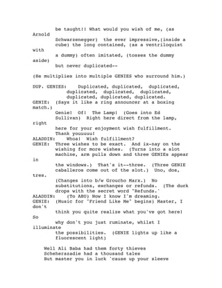 Aladdin script | PDF