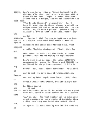 Aladdin script | PDF