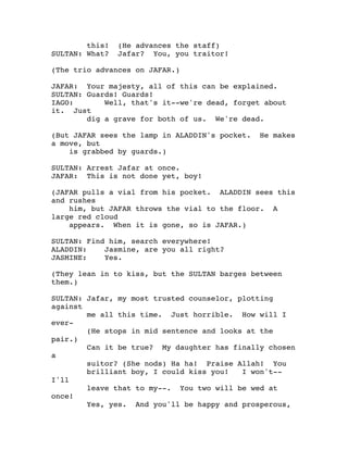 Aladdin script | PDF