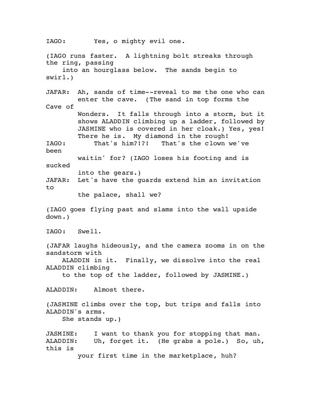 Aladdin script