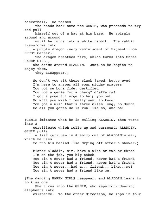 Aladdin script