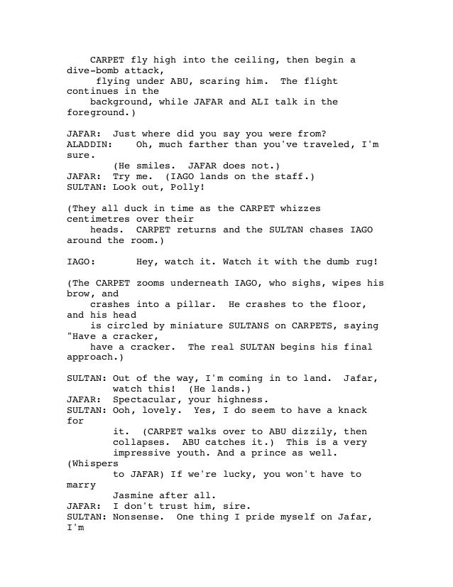 Aladdin script