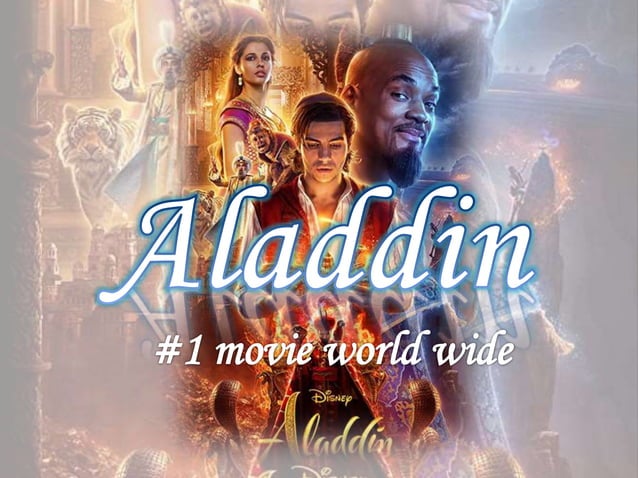 Disney's Aladdin #1 Movie in the world | PPTX