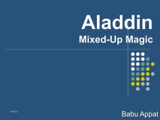 Aladdin mixed up magic | PPT