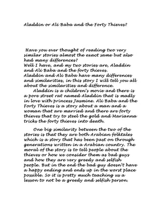 Aladdin or Ali Baba | PDF