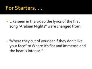 Aladdin presentation | PPT