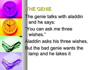 Aladdin & the magic lamp by laura s | PPT