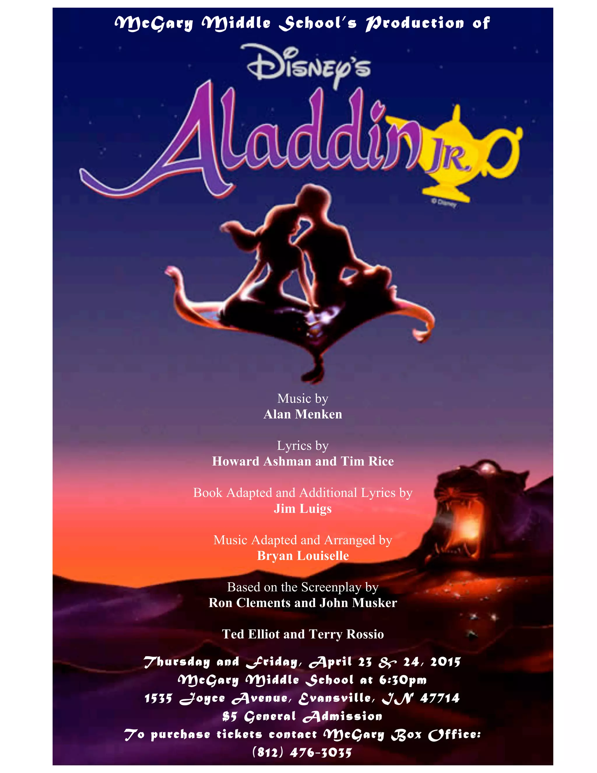 Aladdin Play 2015 | PDF
