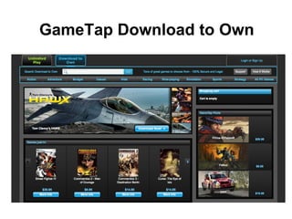 Downloadable/Streaming Tech: Games | PPT