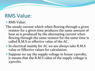 ELEMENTS OF ELECTRICAL ENGINEERING | PPT