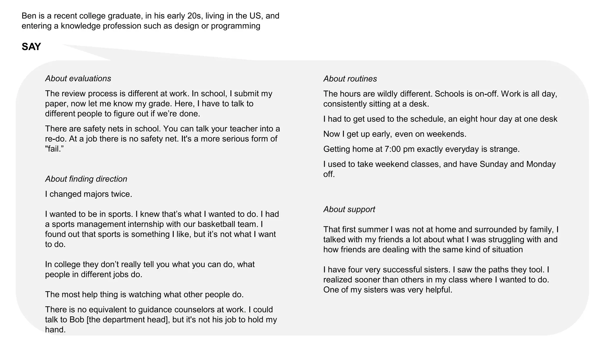 Design Thinking Action Lab - Empathize & Define Assignment | PPTX | Career Planning | Careers