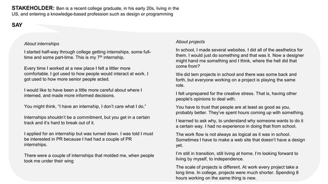 Design Thinking Action Lab - Empathize & Define Assignment | PPTX | Career Planning | Careers