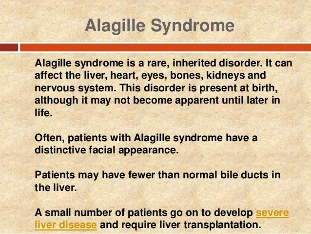 Alagille syndrome