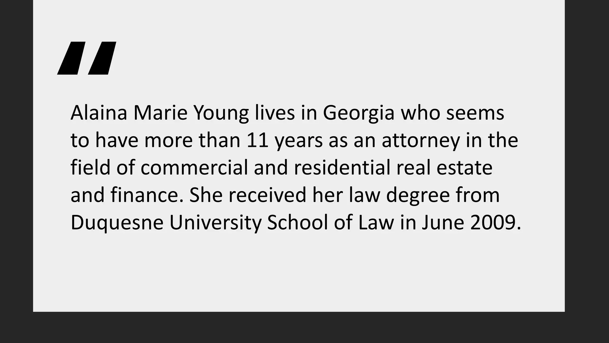 Alaina Marie Young - A Notable Professional From Georgia | PDF