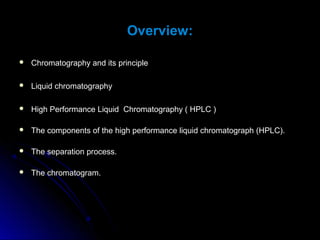 HPLC Principle,Instrumentation and Application | PPT