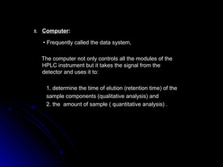 HPLC Principle,Instrumentation and Application | PPT