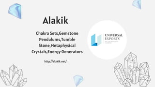 know more about gemstone and chakra stones here | alakik ppt | PPTX