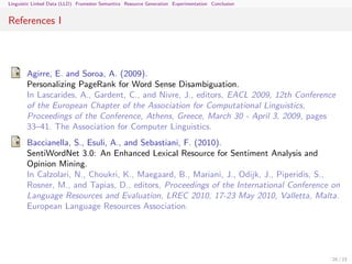 Framester: A Wide Coverage Linguistic Linked Data Hub | PPT