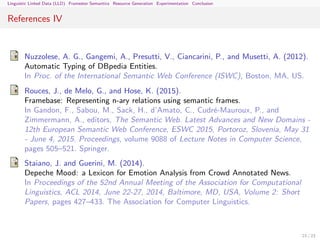 Framester: A Wide Coverage Linguistic Linked Data Hub | PPT