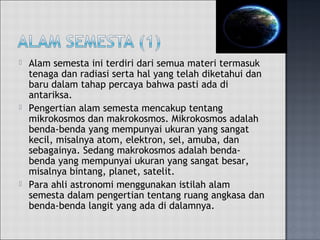 Alam semesta | PPT