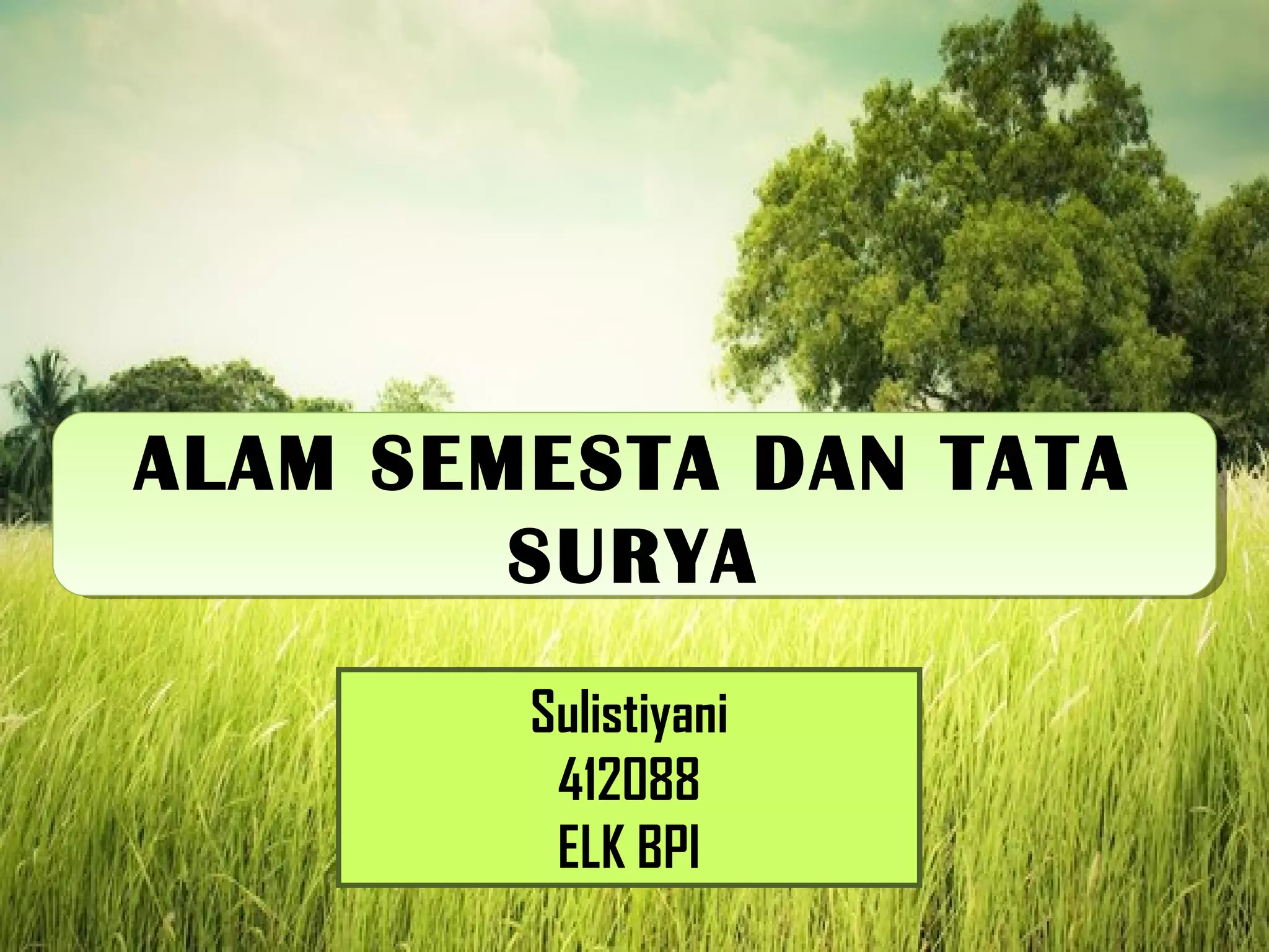 Alam Semesta | PPT