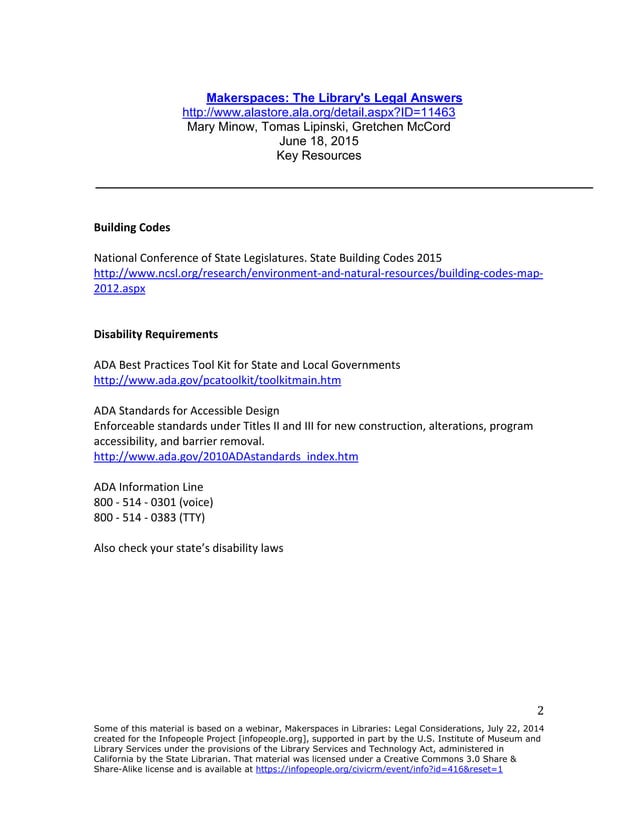 Makerspaces Workshop Handout | PDF