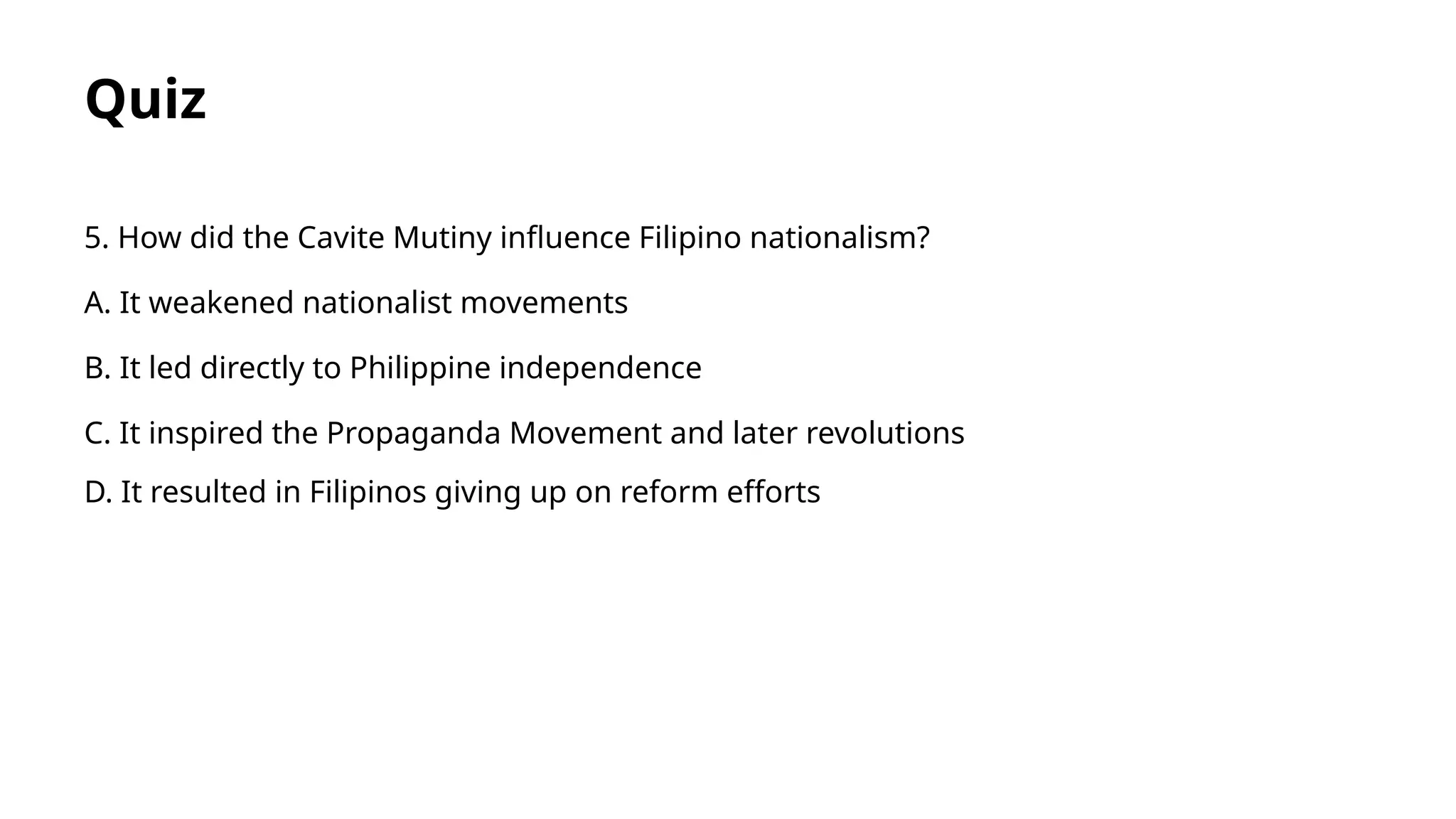Cavity mutiny Filipino Resistance: 1872, Cavite Mutiny: Seeds of ...