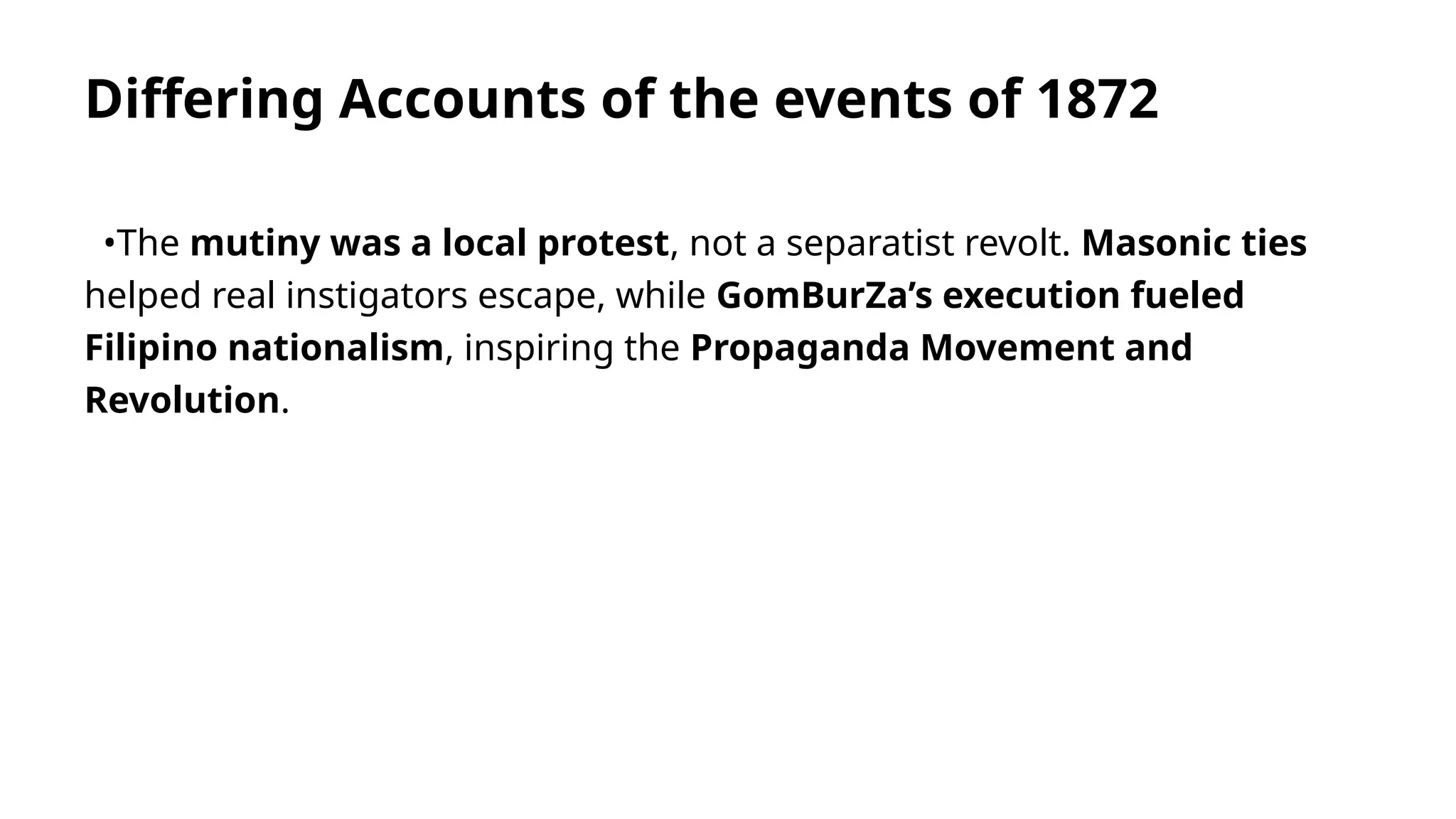 Cavity mutiny Filipino Resistance: 1872, Cavite Mutiny: Seeds of ...