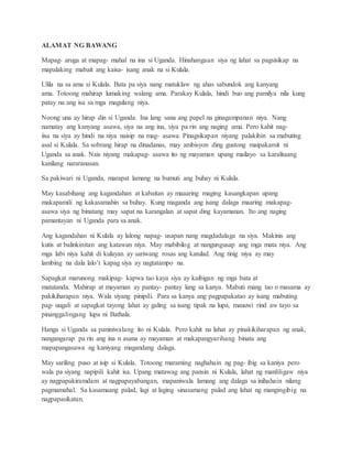 Alamat ng bawang | DOCX