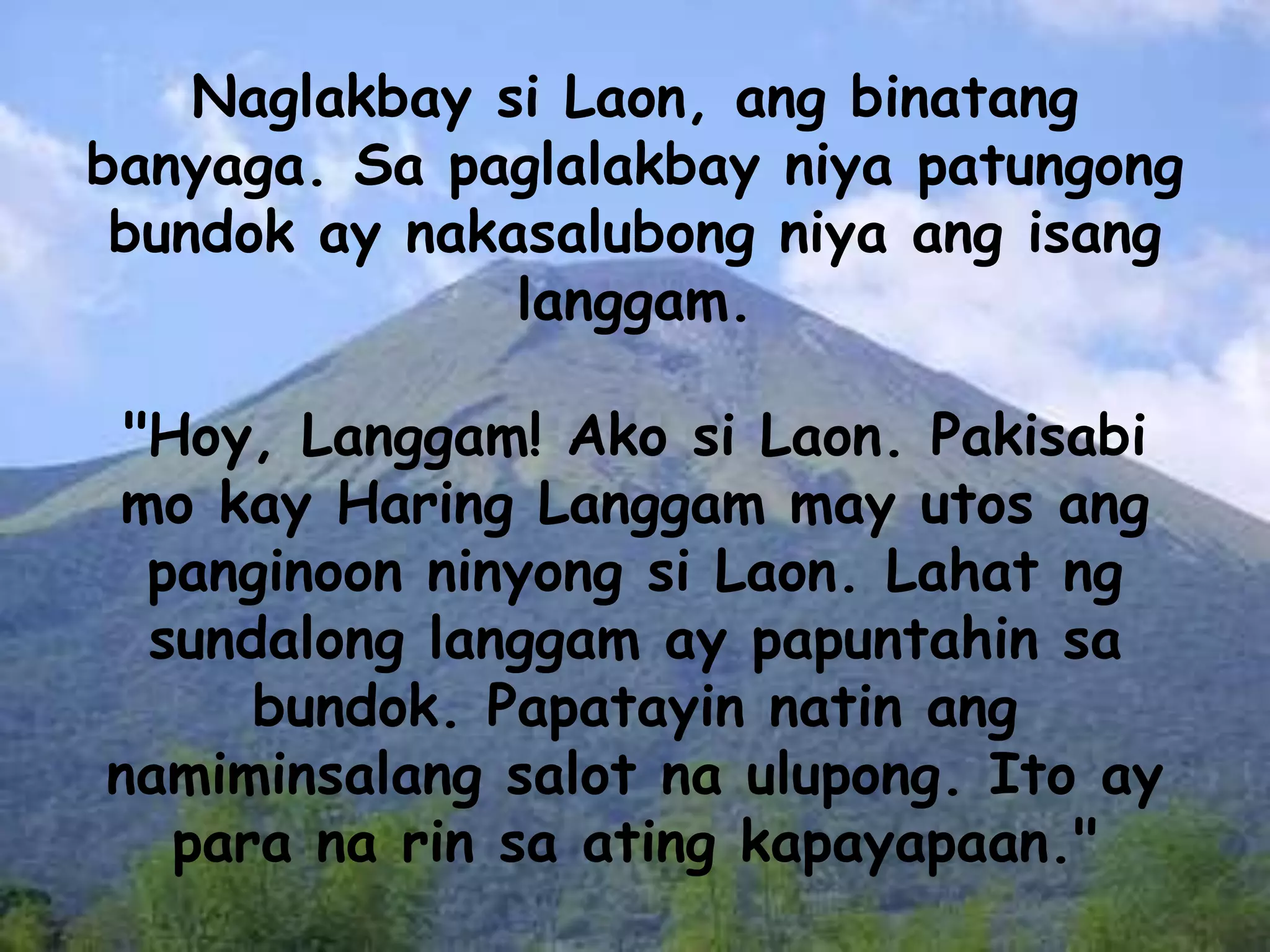 Alamat ng Bundok kanlaon | PPTX