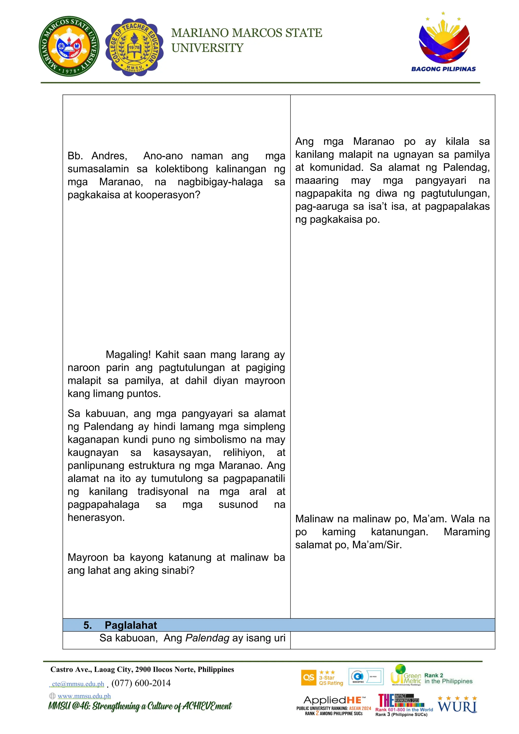 Alamat ng Palendag Final.docxaksmal;xmaLSK;ADKAlsa;asaS | DOCX