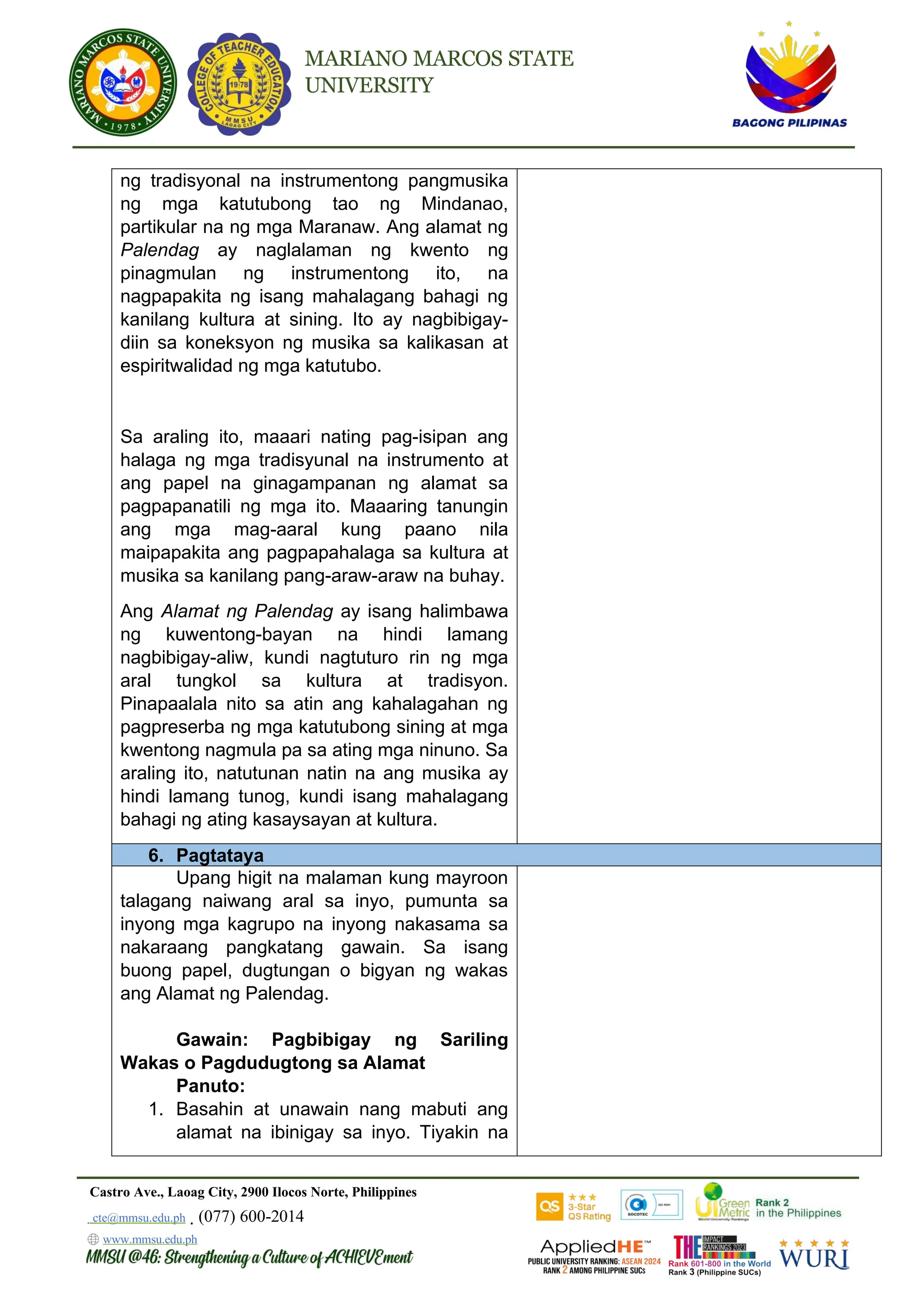Alamat ng Palendag Final.docxaksmal;xmaLSK;ADKAlsa;asaS | DOCX