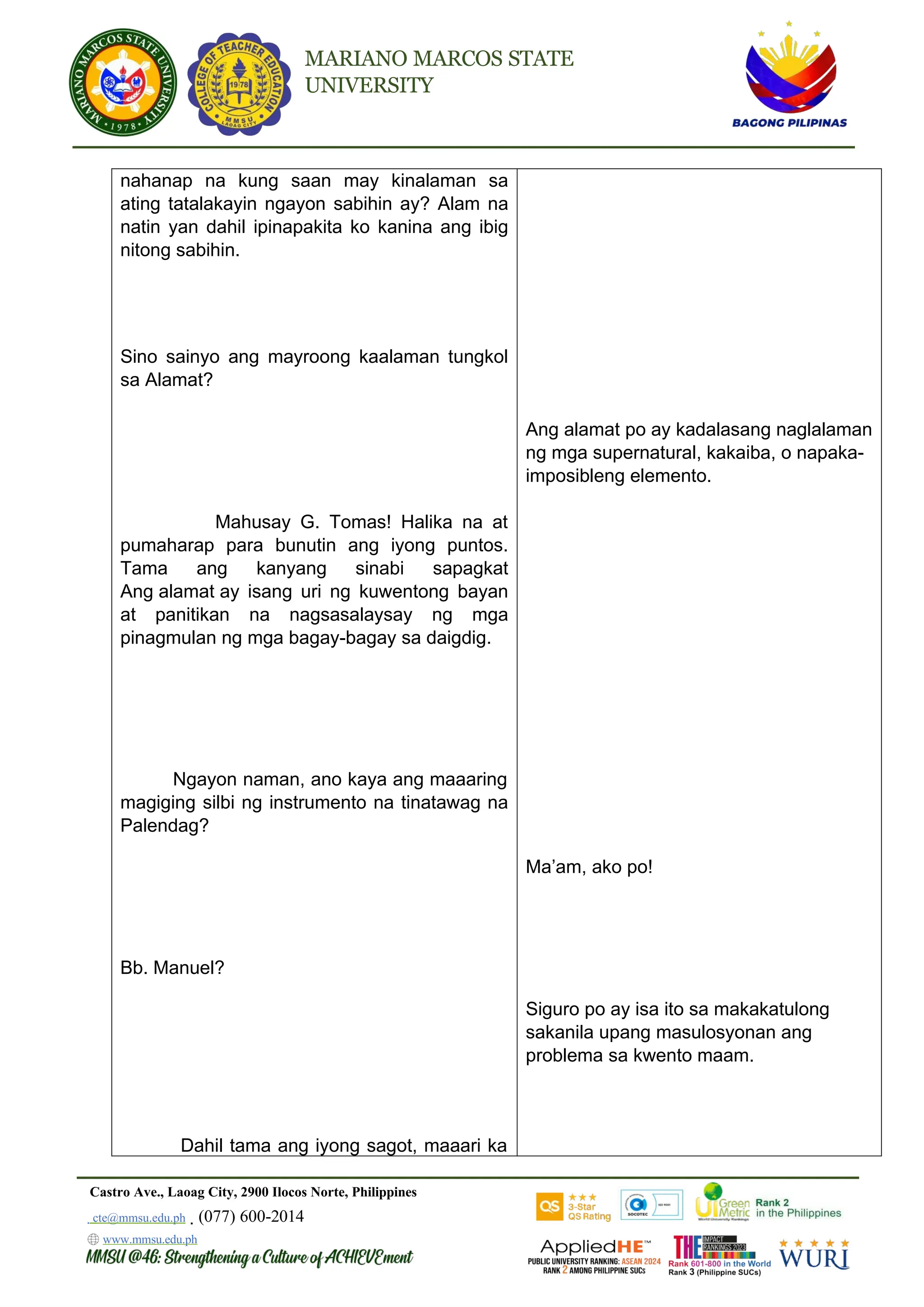 Alamat ng Palendag Final.docxaksmal;xmaLSK;ADKAlsa;asaS | DOCX