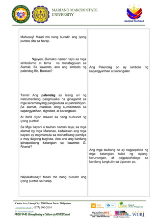 Alamat ng Palendag Final.docxaksmal;xmaLSK;ADKAlsa;asaS | DOCX