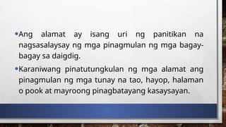 ALAMAT, PABULA, PARABULA. pptx | PPTX