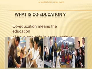 co eduction system in pakistan....chheena | PPTX