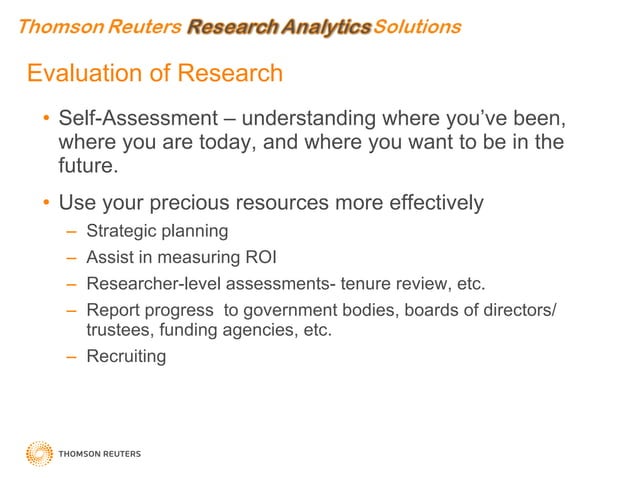 Gauging Research Output and Influence | PPT
