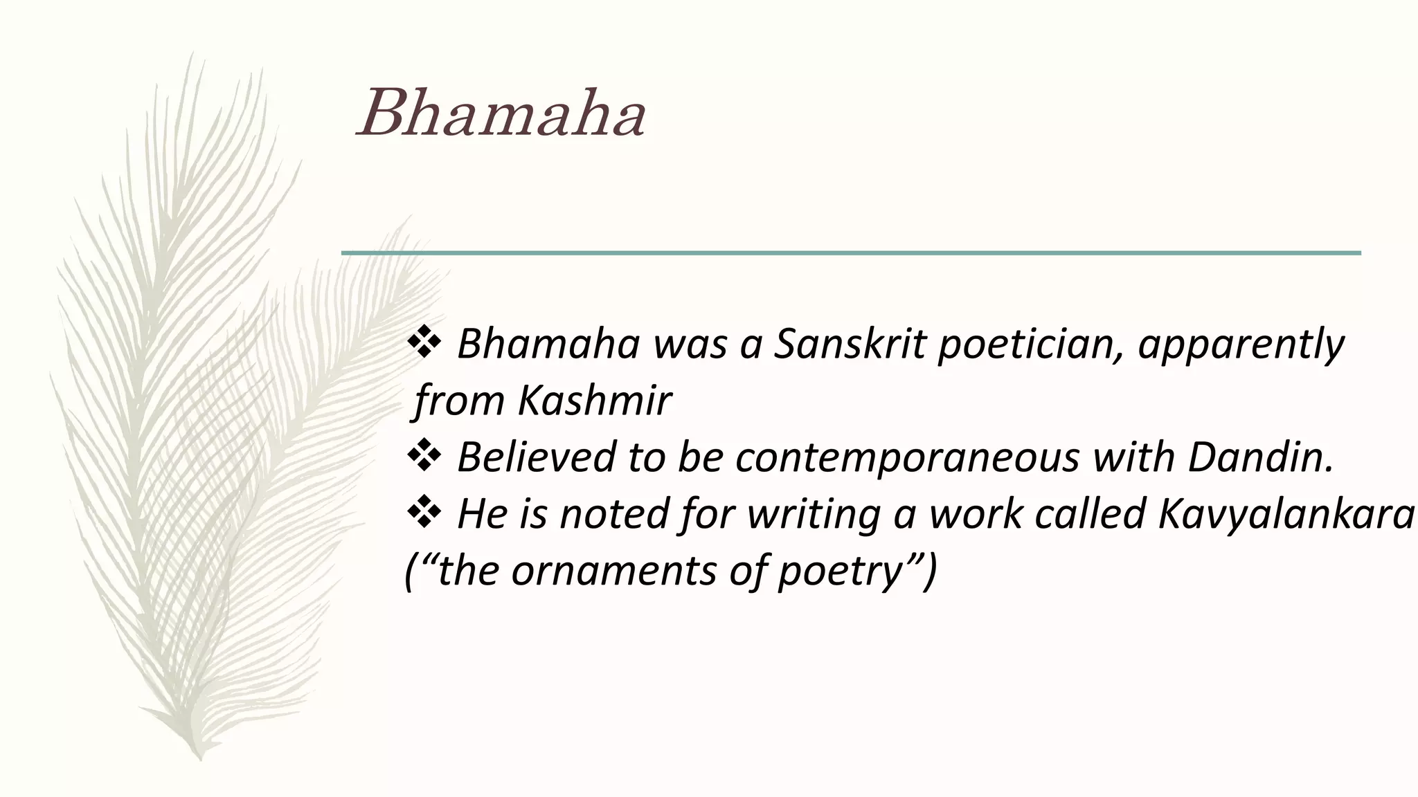 Alamkara school-Bhamaha,Udbhata & Rudrata.. | PPTX