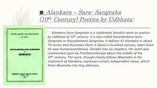 Alamkara school-Bhamaha,Udbhata & Rudrata.. | PPTX | Hinduism ...