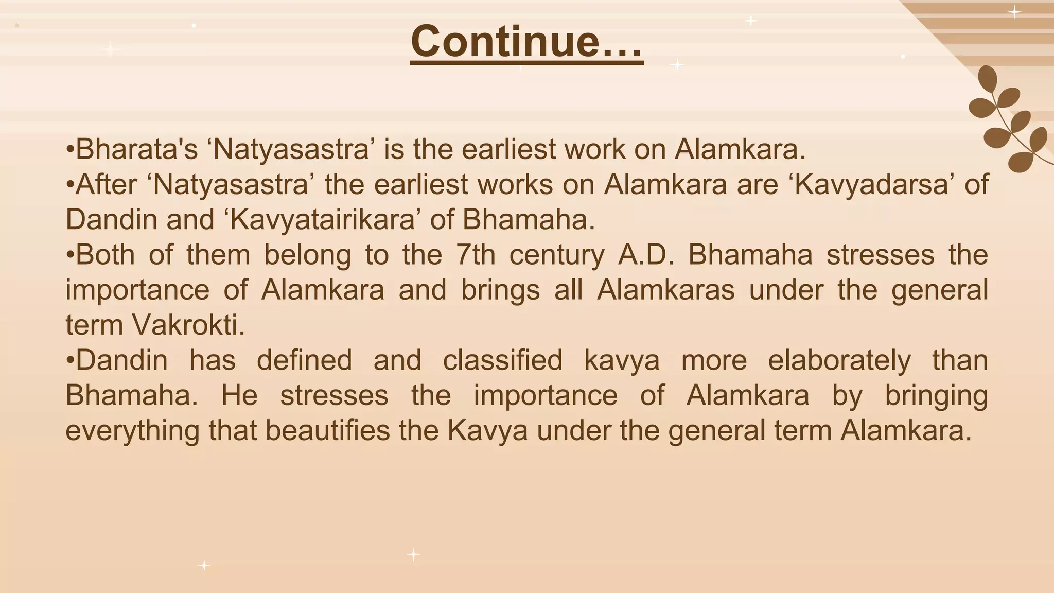 'Alamkara' in Indian Aesthetics - Paper 109 | PPTX