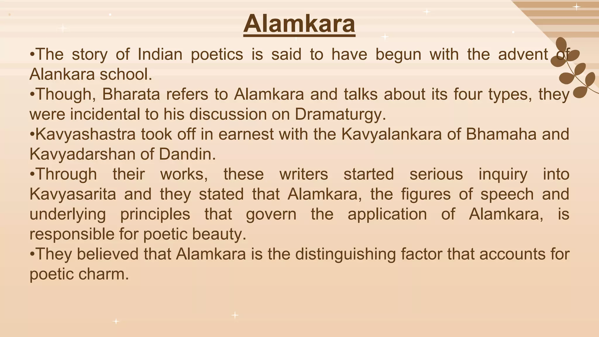'Alamkara' in Indian Aesthetics - Paper 109 | PPTX