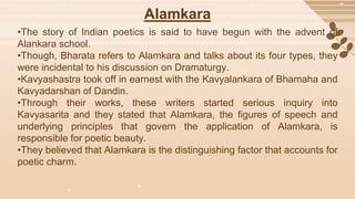 'Alamkara' in Indian Aesthetics - Paper 109 | PPTX