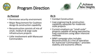 Iraq Reconstruction 2004, Challenges Through Stories | PPT